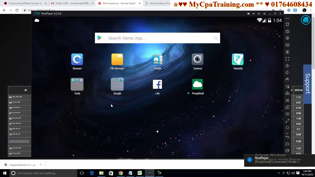 ProxyDroid Setup for Nox |proxydroid set up korar video - YouTube
