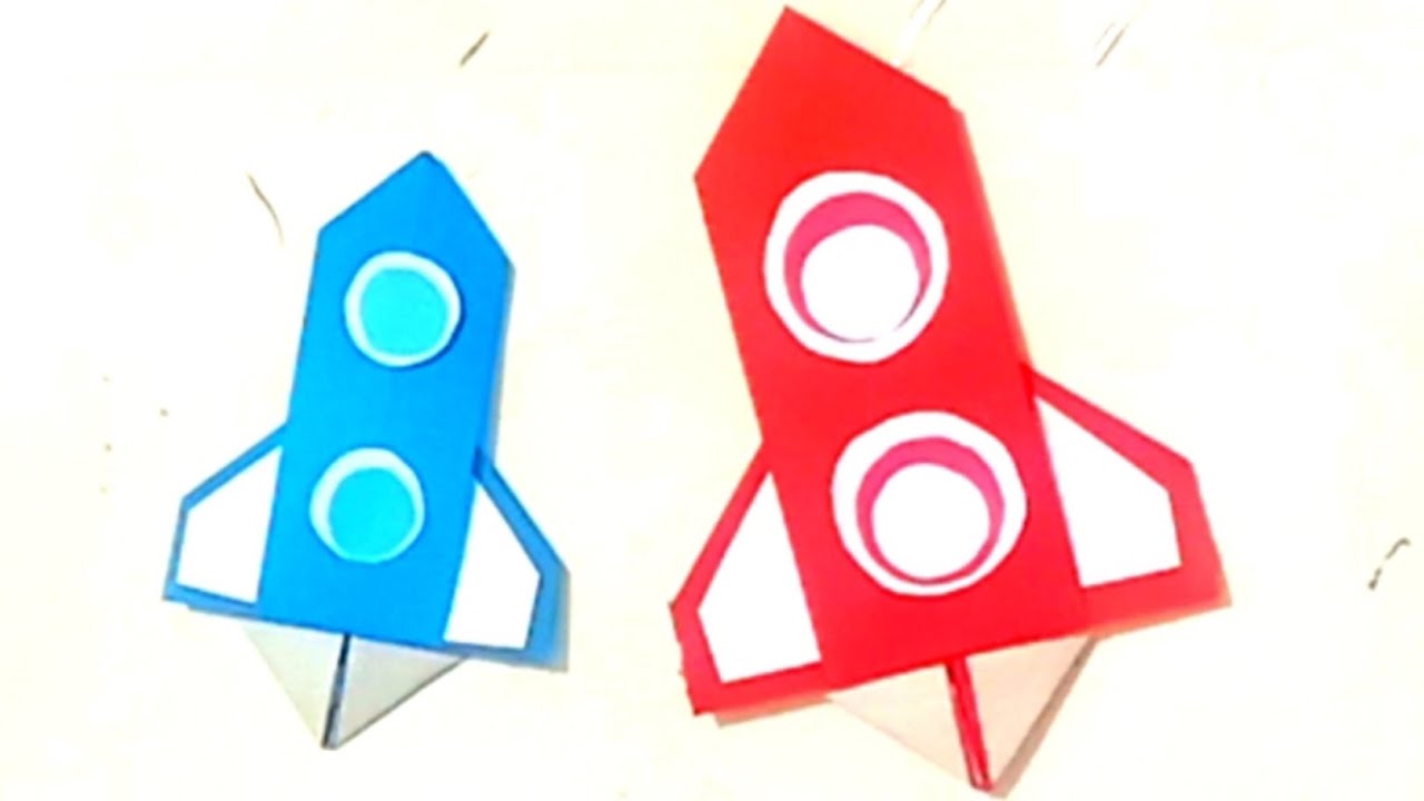 how to draw space Rocket morgina paper crfts & arts - YouTube