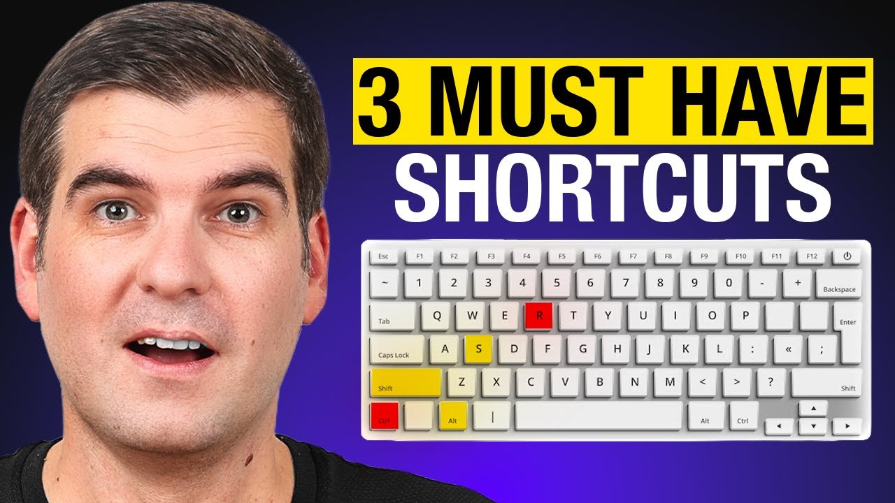 The best 3 keyboard shortcuts that will save you HOURS - YouTube