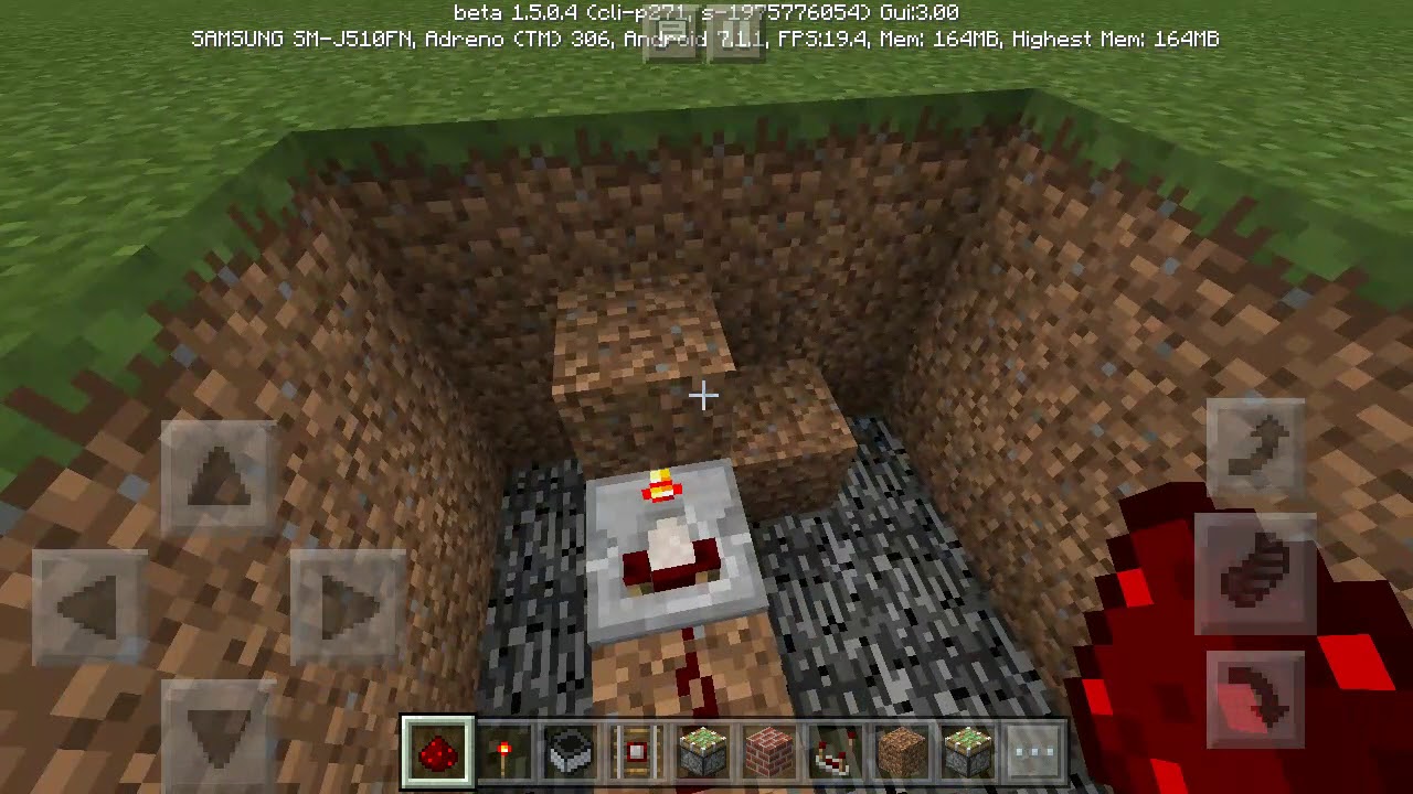 MINECRAFT PE tutrotial cara membuat ruang bawah tanah - YouTube