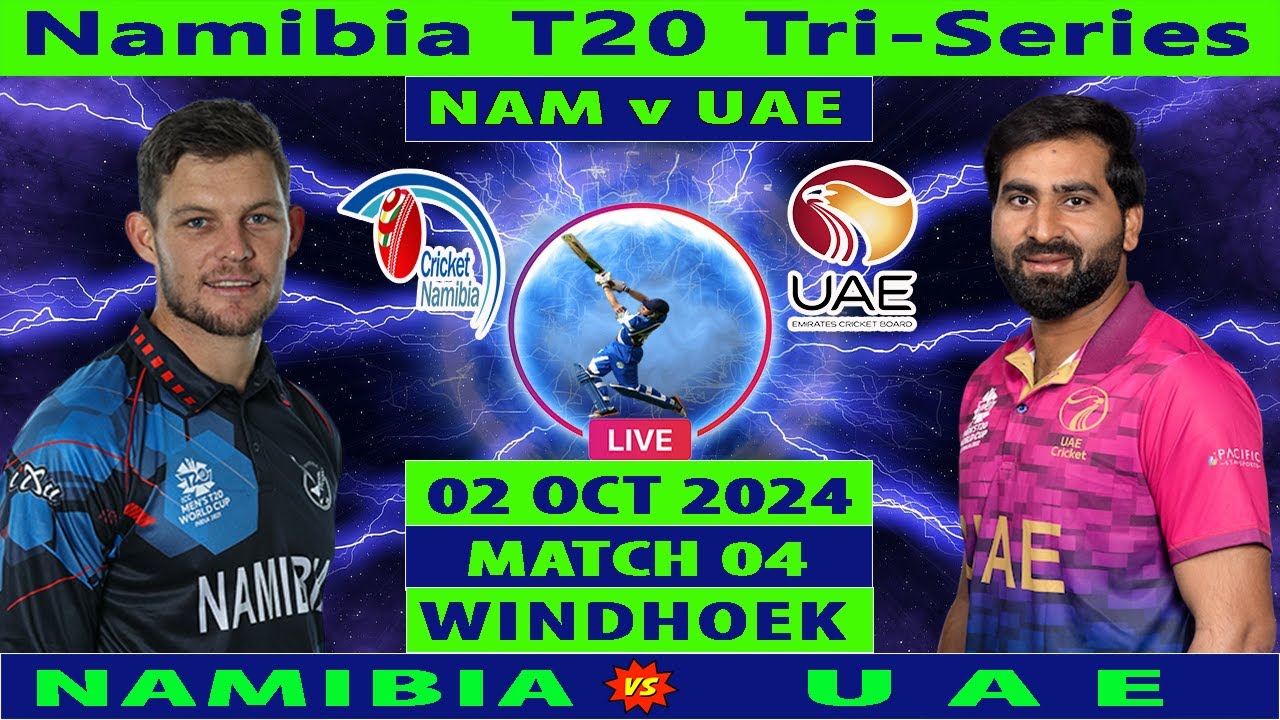 Namibia vs UAE | NAM vs UAE | 1st T20I Match of Namibia T20 Tri-Series ...