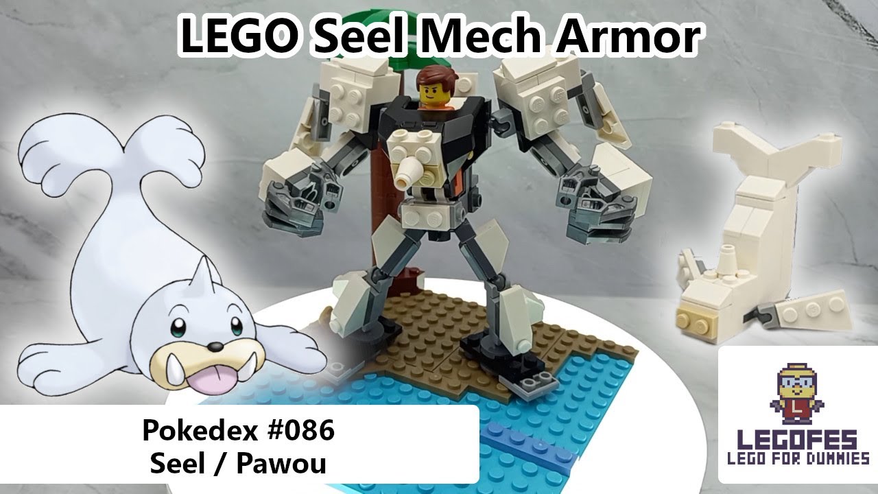 LEGO POKEMON MECH - Pokedex 086 Seel (Tutorial Build & Armor Robot Mode ...