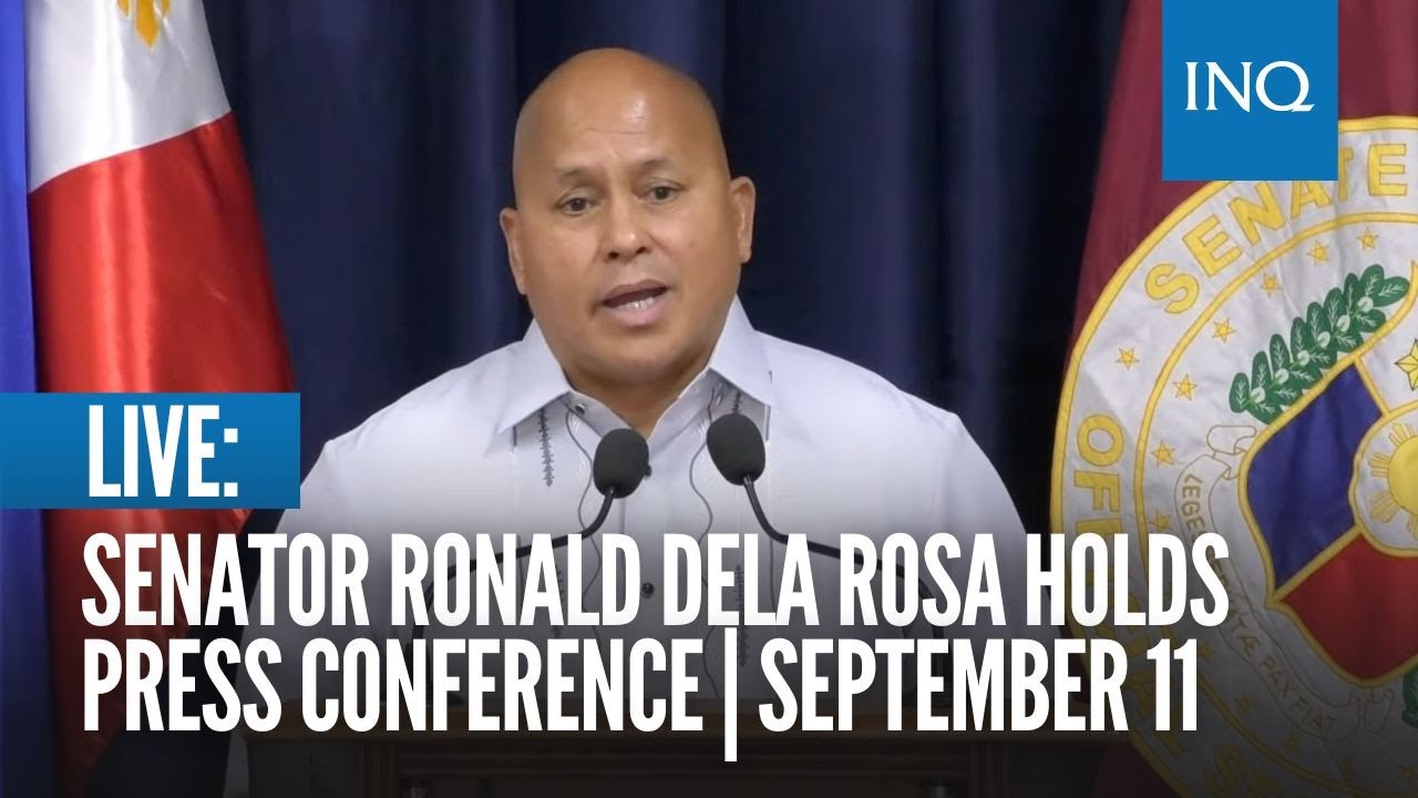 LIVE: Senator Ronald Dela Rosa holds press conference | September 11 ...