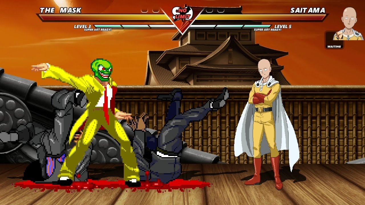 THE MASK vs SAITAMA - Highest Level Amazing Fight! - YouTube