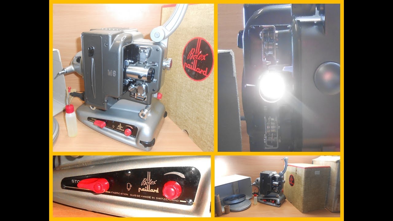 Bolex Paillard M8 Cine Film Home Movie Projector 8mm Hi-Fi 20mm Lens ...