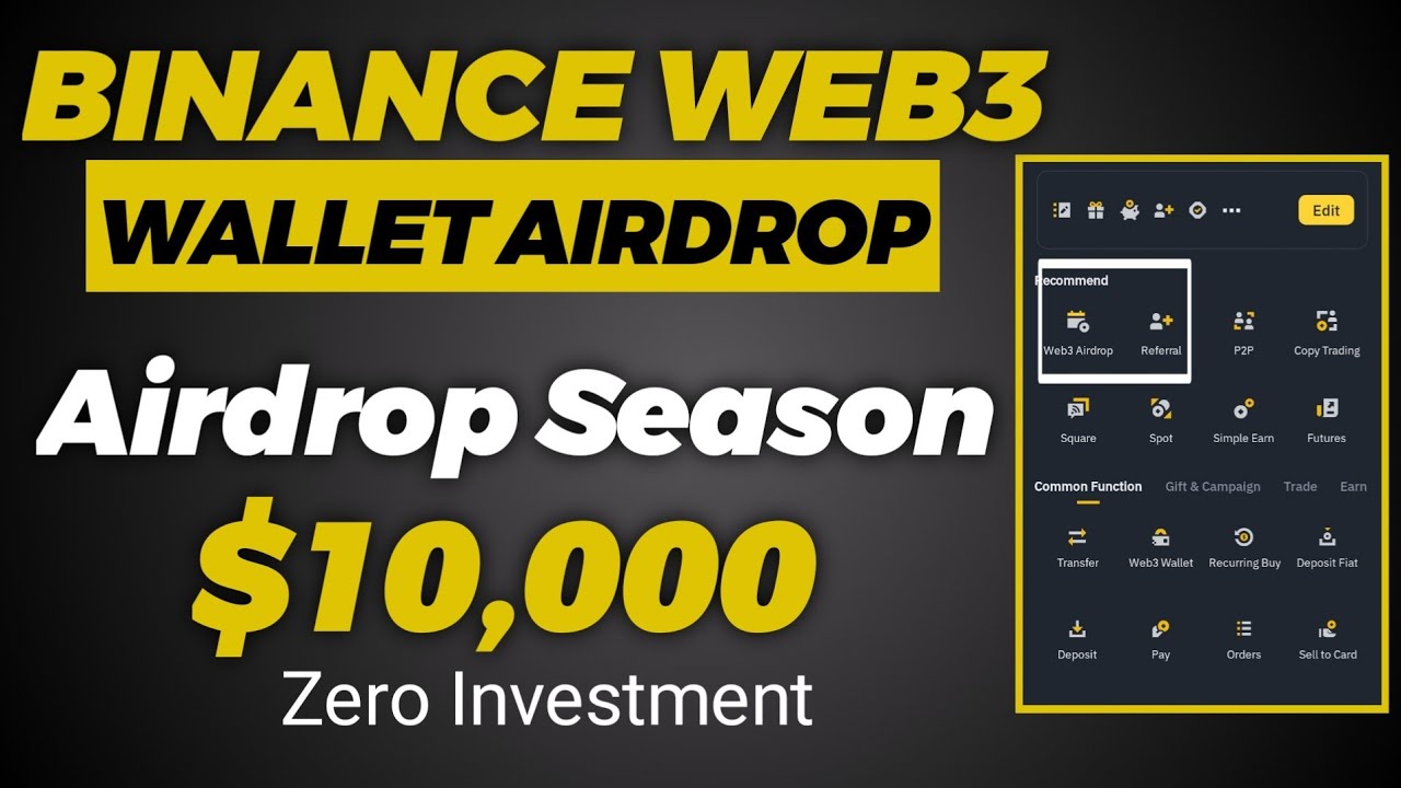 Web3 Airdrops on Binance | Earn Money From Binance web3 Airdrops - YouTube