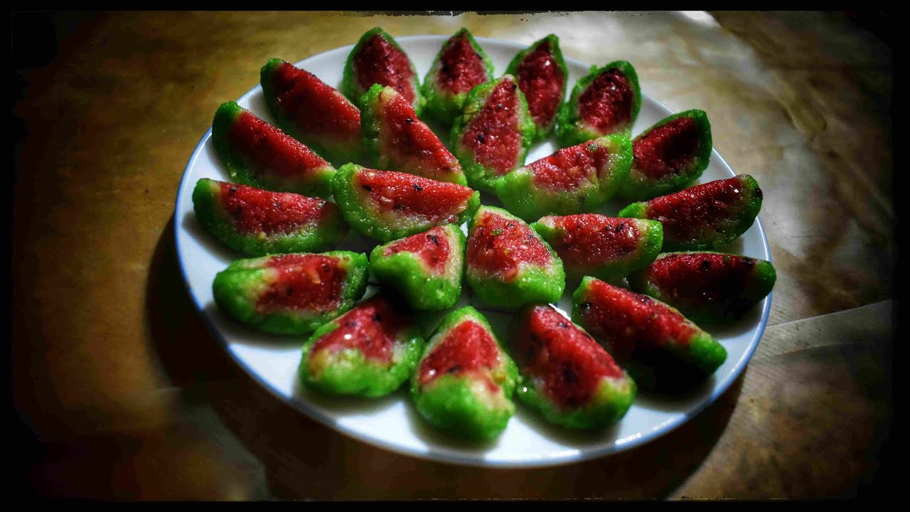 Sweet recipe! Watermelon peanut sweet! Mithai recipe - YouTube