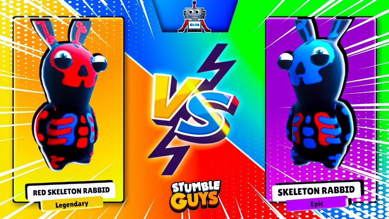 NEW SKIN 0.50 | RED SKELETON RABBID vs SKELETON RABBID | Battle In ...