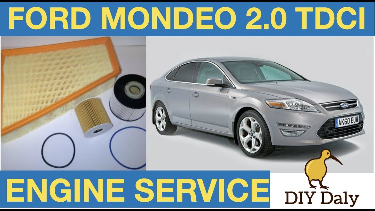 How to carry out an Engine Service on a 2.0 TDCI Ford Mondeo - YouTube