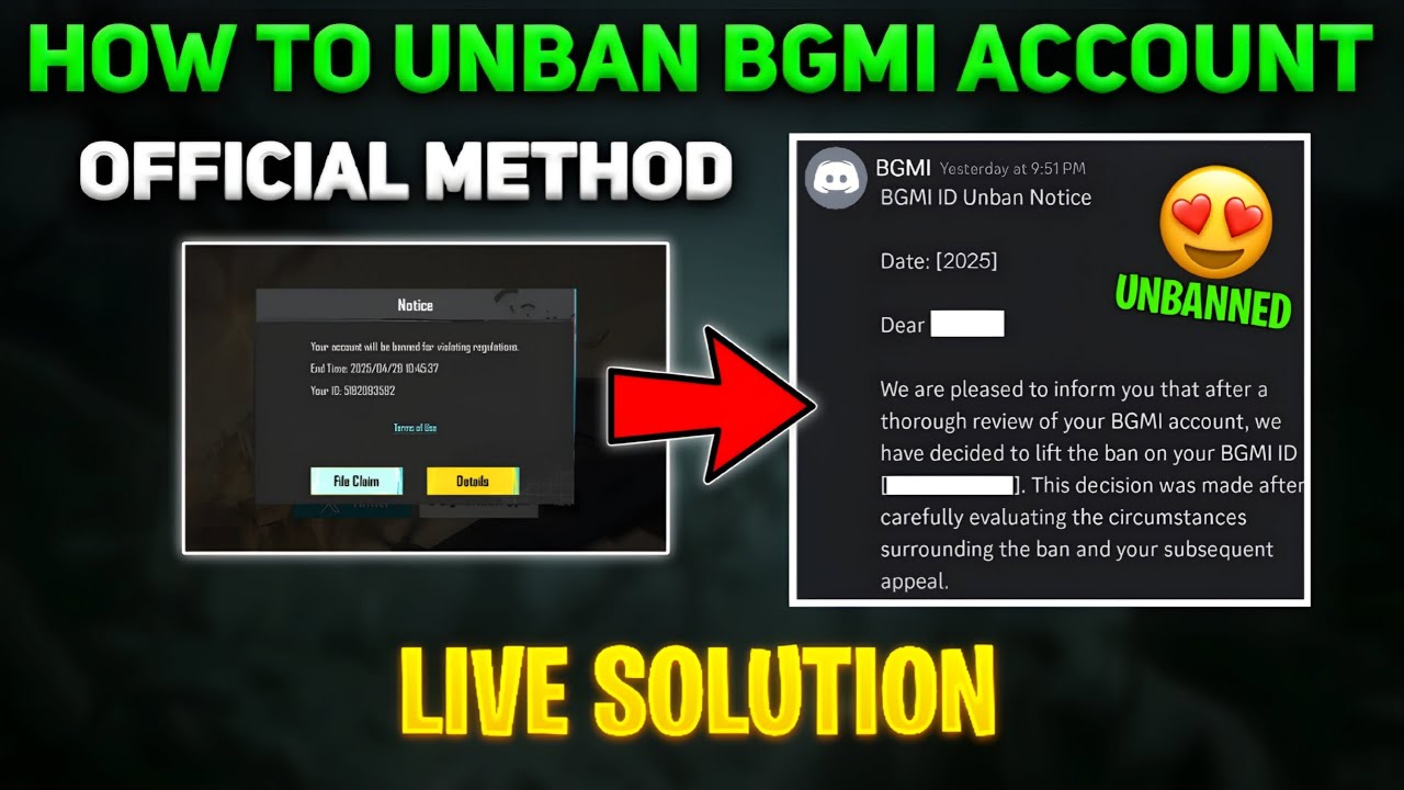 Official Method 🔥 UNBAN BGMI ID 10 YEARS BAN | How to Unban BGMI ID ...
