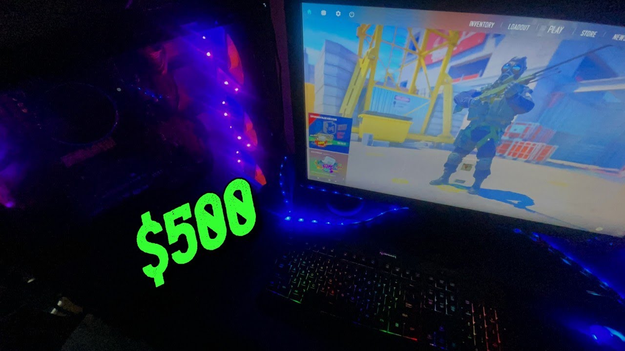 Brand New ($500) Gaming PC Setup Tour 2024 - YouTube