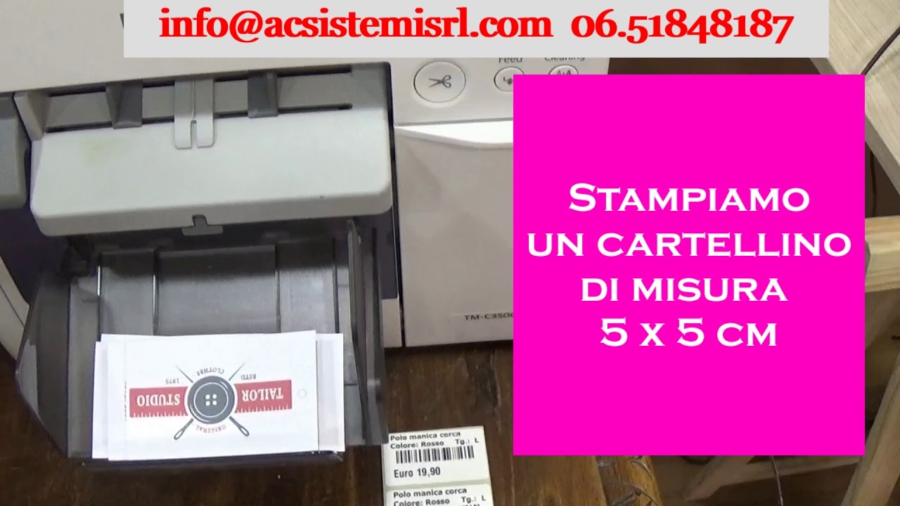 Come stampare cartellini in differenti dimensioni - YouTube