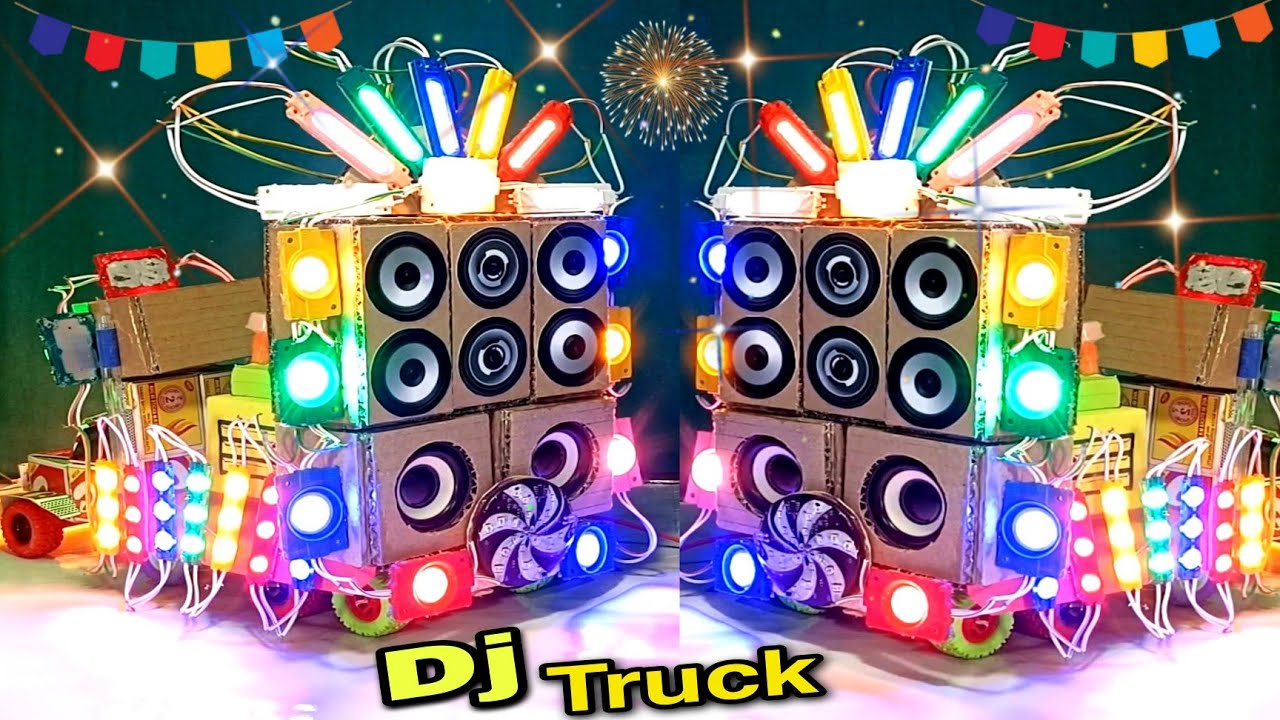 How to make DJ truck at home | New dj truck 2023 | small dj kaise ...