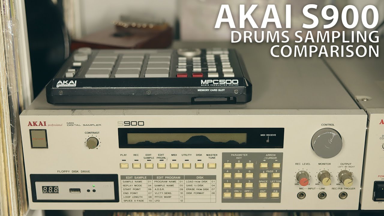 Akai S900 - Drums Sampling Comparison - All Bandwidth | #s900 | - YouTube