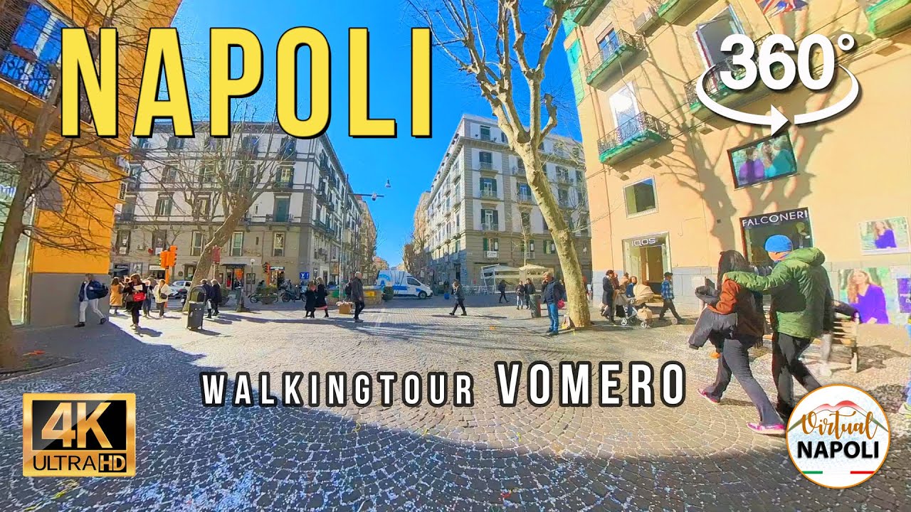 Walking Tour Napoli 360 - VOMERO - 4K UHD #walkingtour #360video # ...
