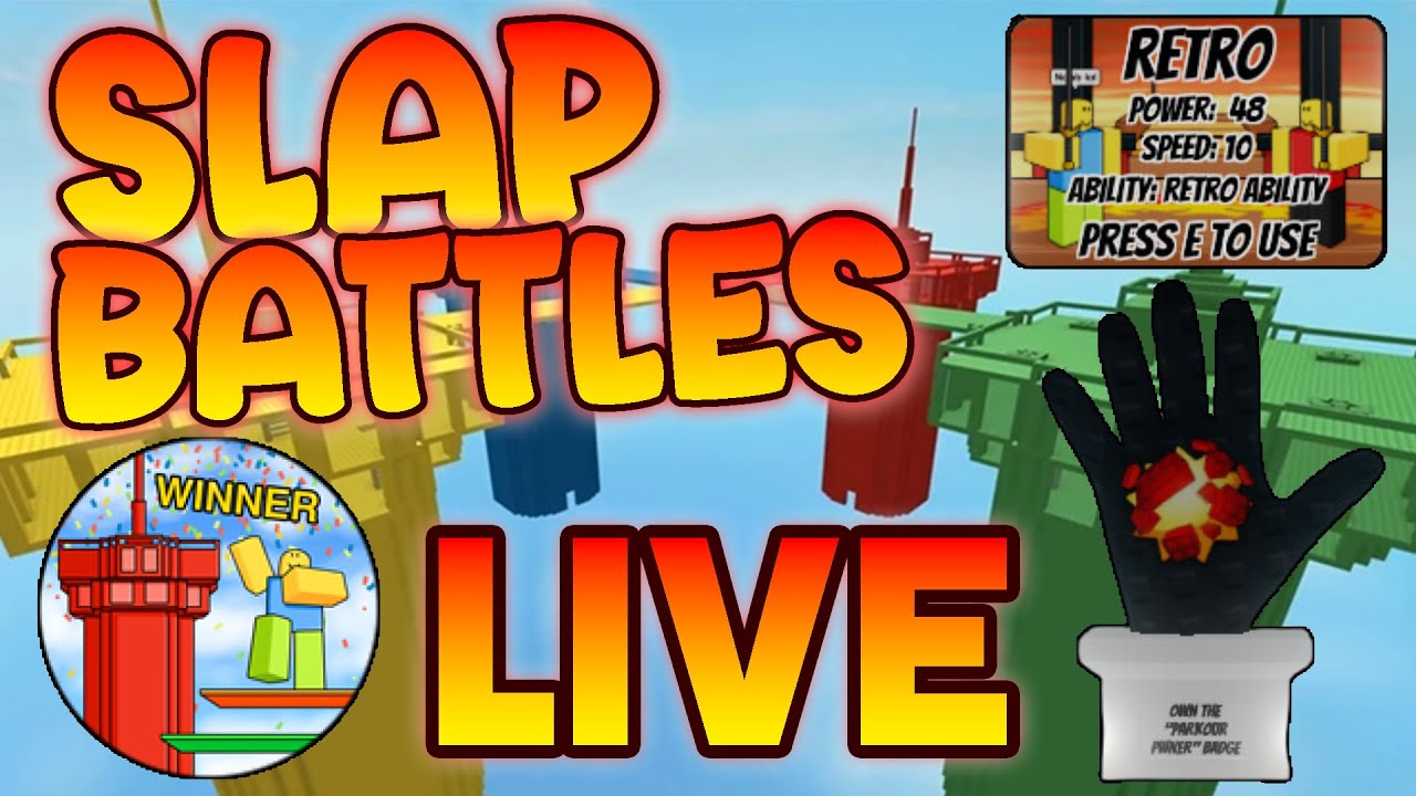 Getting The Retro Glove In Slap Battles! (Live) - YouTube