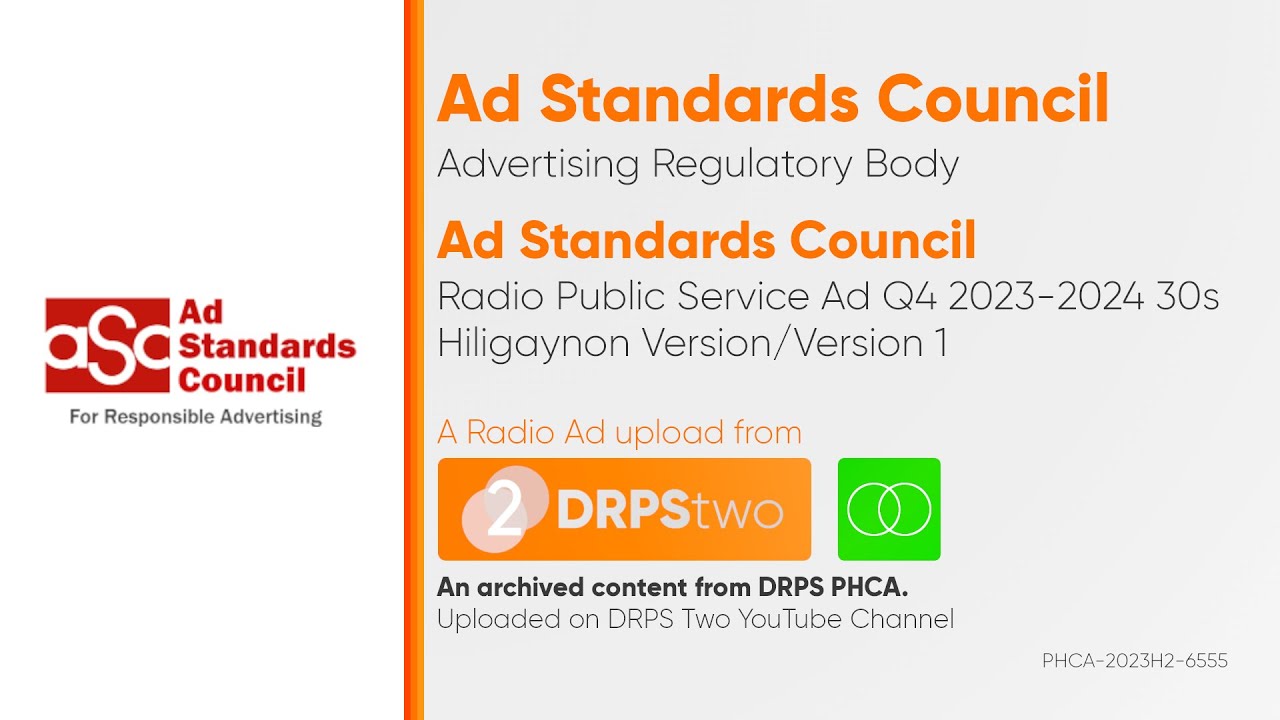 Ad Standards Council Radio Public Service Ad Q4 2023 30s (Version 1 ...