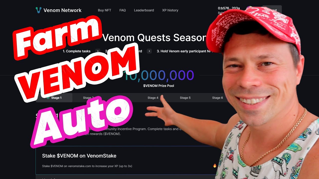 Venom Farm - неделя 1. Выполняем задания Venom автоматически. #venom # ...