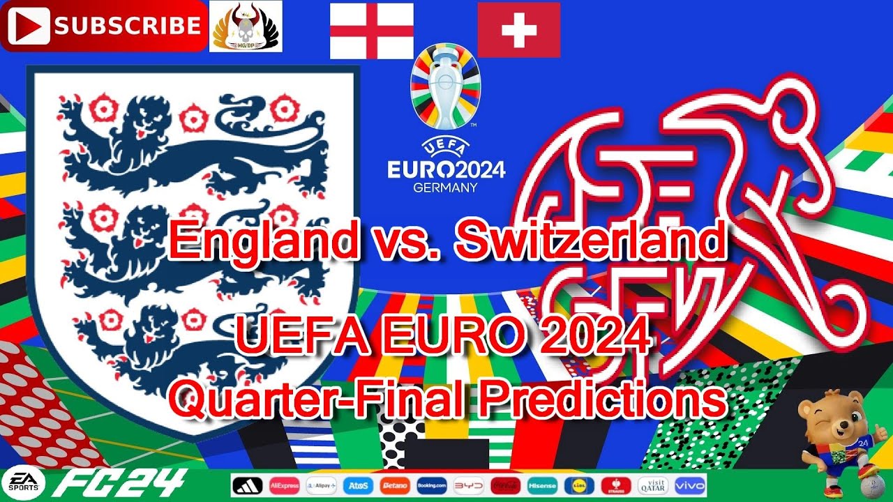 England vs. Switzerland | Euro 2024 European Championship Quarter-Final ...