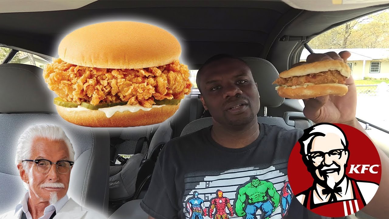 KFC Crispy Colonel Sandwich - Fast Food Review - YouTube