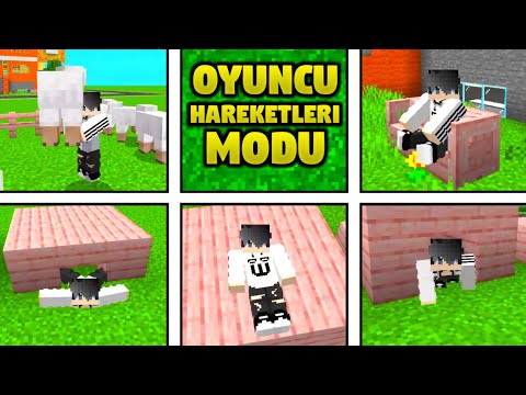 Minecraft PE Oyuncu Hareketi Modu - İşte Nasıl Yapılır!