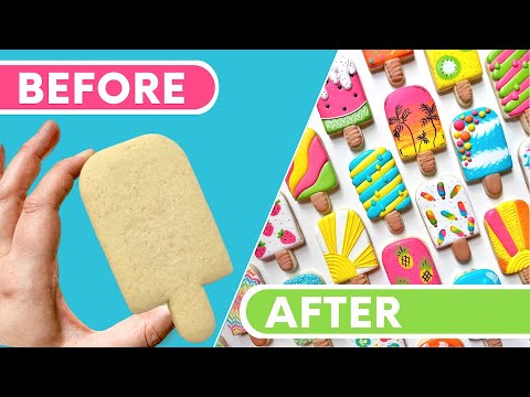 How to Decorate the CUTEST Popsicle Cookies! - YouTube