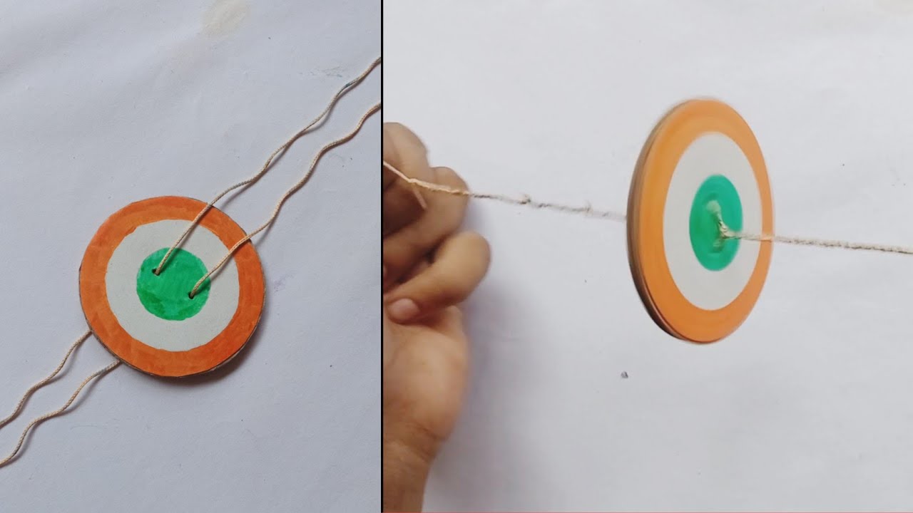How To Make Diy Spinning Toy | DIY Cardboard Spinner Toy - YouTube
