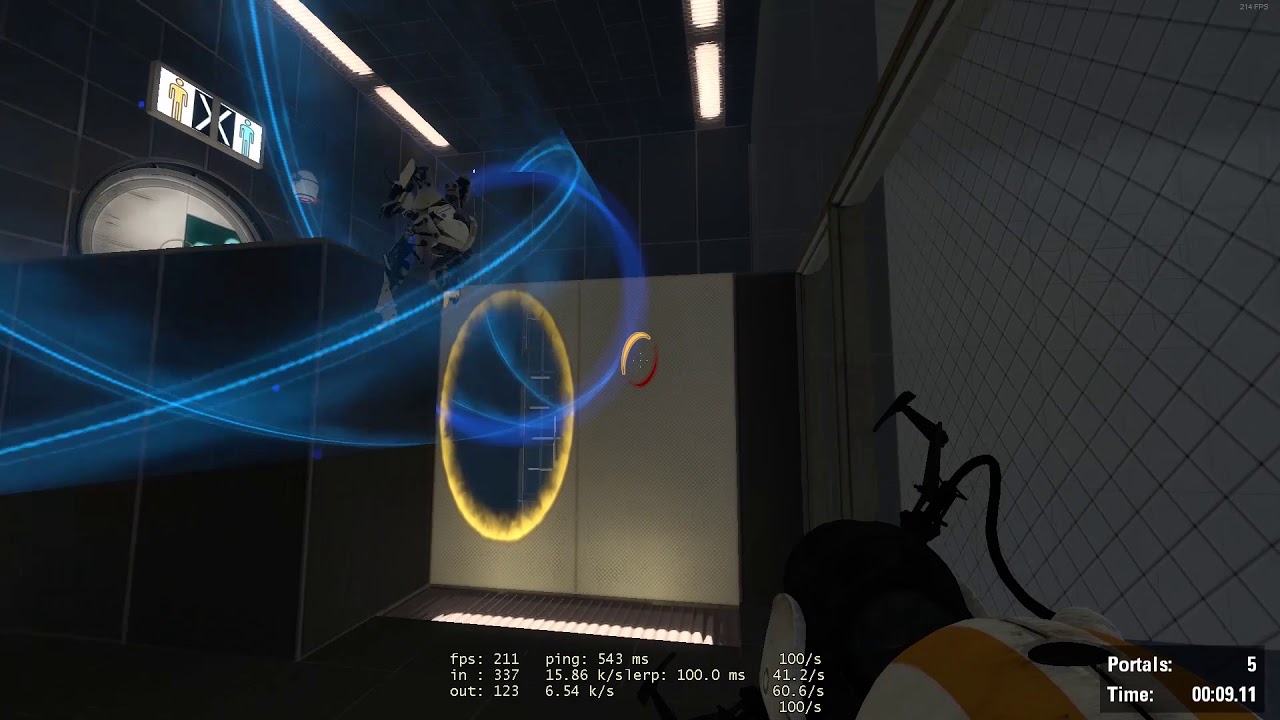 Portal 2 - Funnel Laser World Record 12.88 - YouTube
