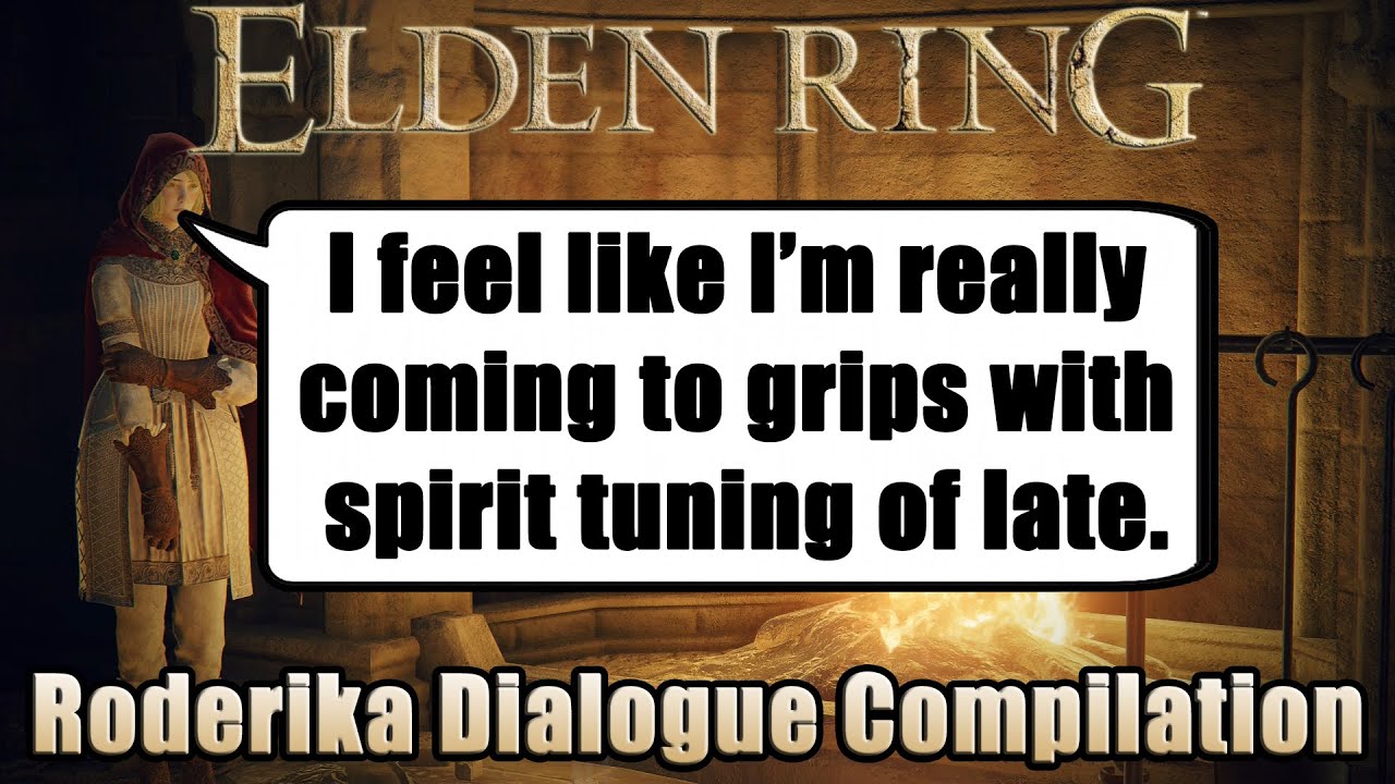 Elden Ring - Roderika Dialogue Compilation - YouTube