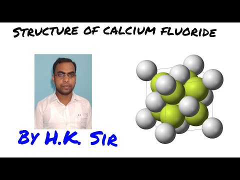 Structure of calcium fluoride(CaF2) - YouTube