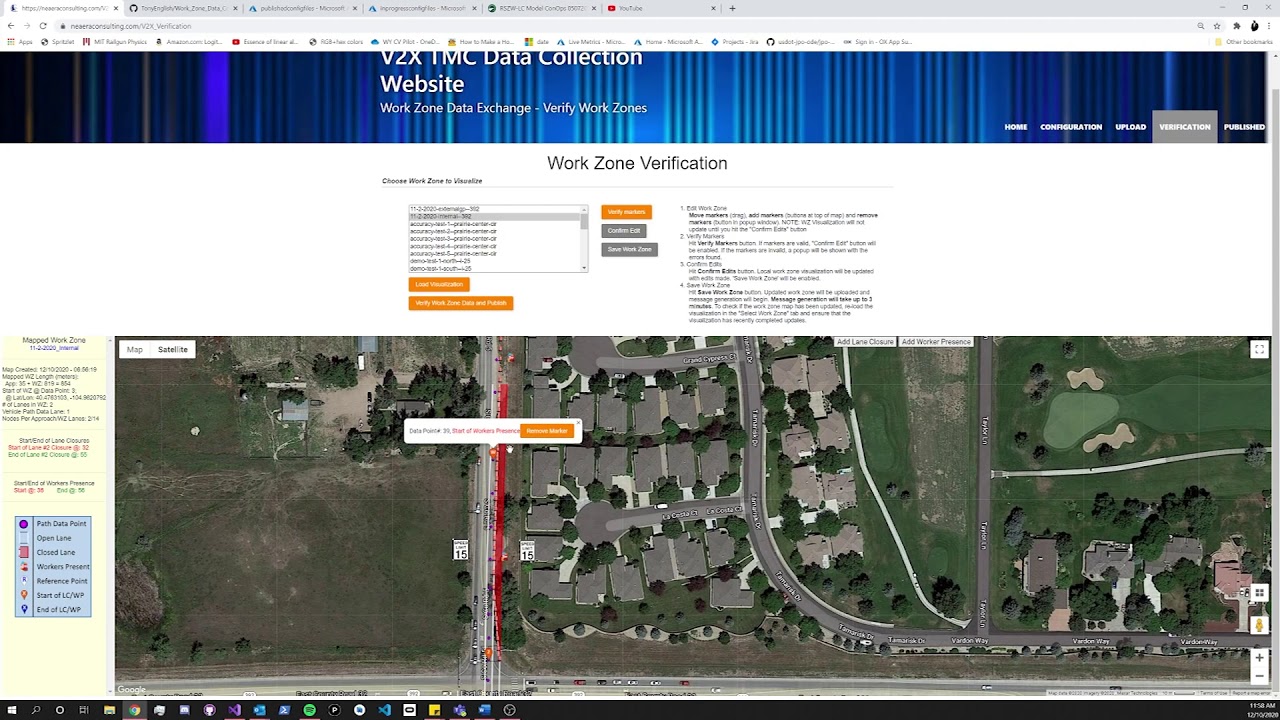 Work Zone Data Collection Website Work Zone View and Edit tutorial ...