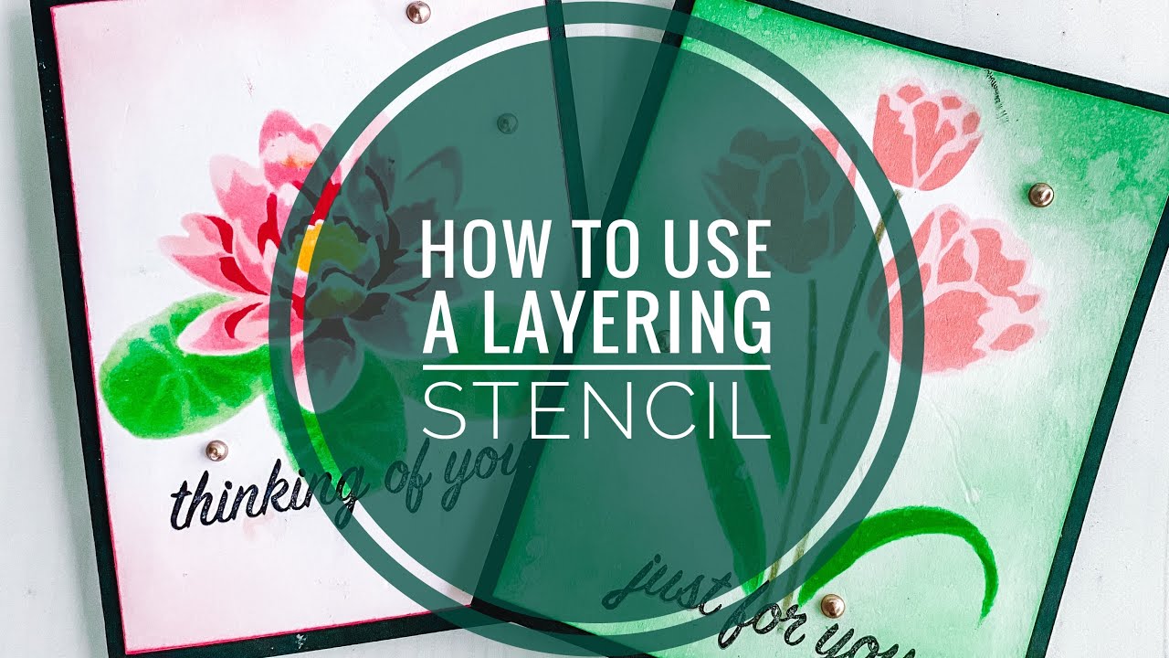 How to Use a Layering Stencil - YouTube