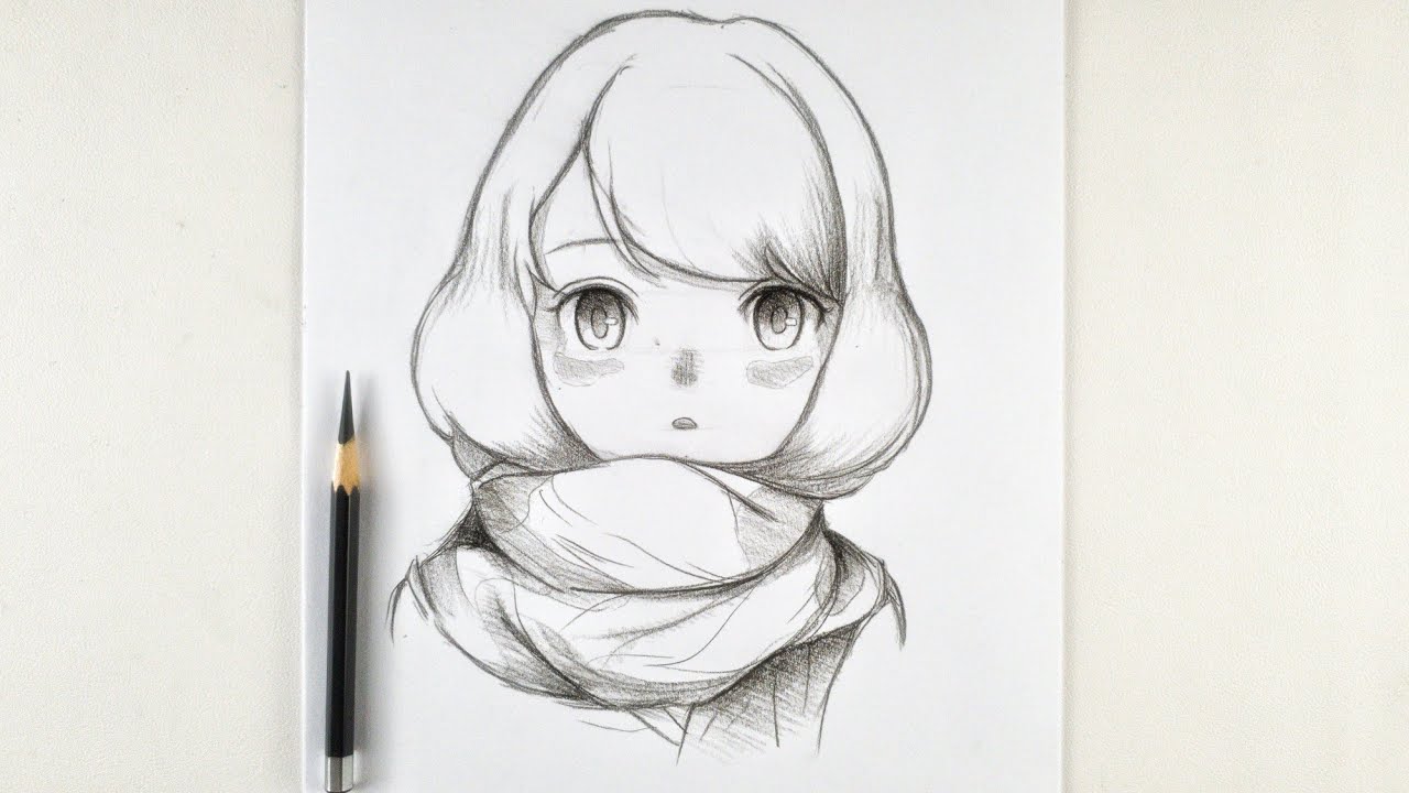 How to Draw a Girl Anime | Tutorial Sketch - YouTube