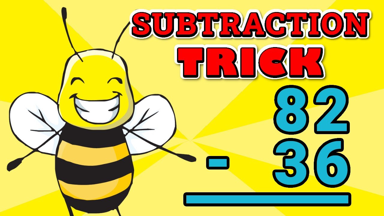 SUBTRACTION TRICK How To Subtract 2 Digit Numbers YouTube