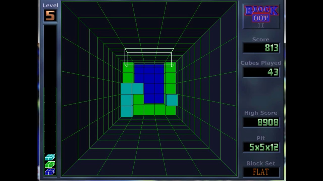 Hra Blockout, Game, BL - Block Out, retro, perfect - YouTube