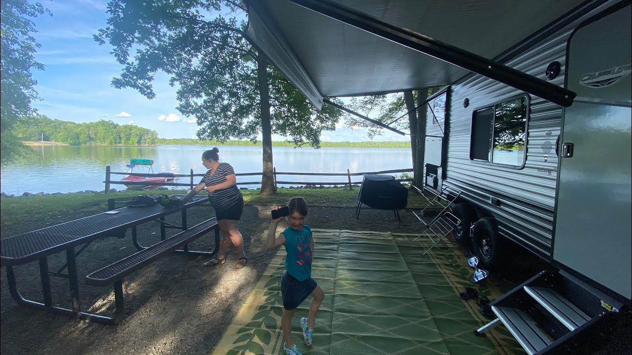 Our First Trip To Shenango With a Camper and a Boat - YouTube