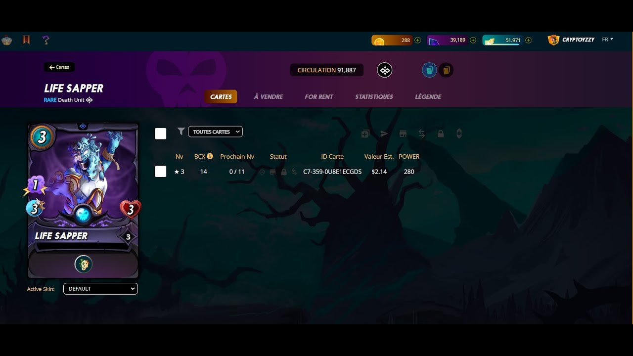 Splinterlands : Life Sapper - YouTube