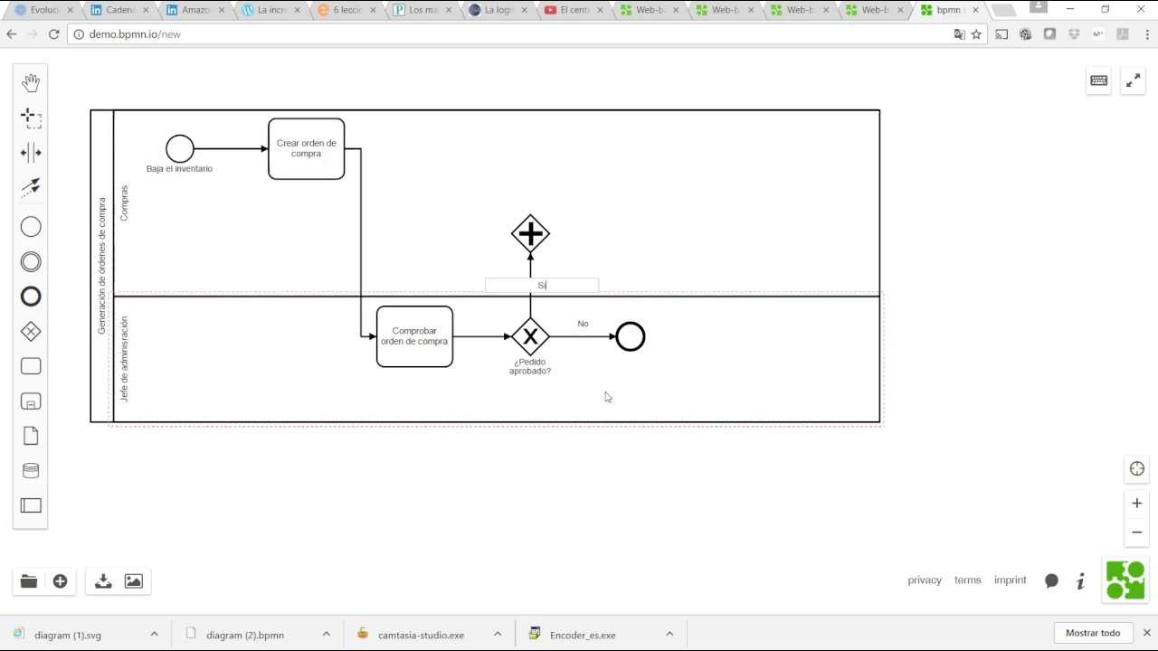 BPMN Generación de órdenes de compra - YouTube