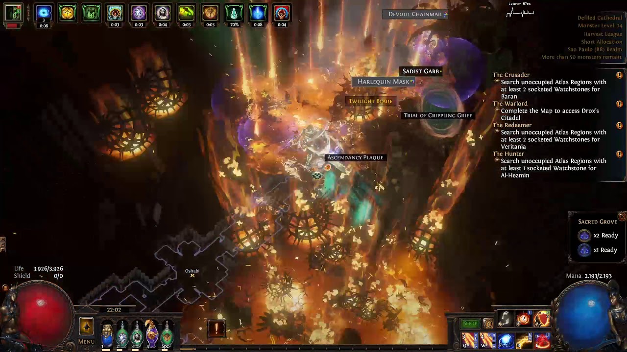 Path Of Exile - Firestorm Ascendant Drox Map (3.11) - YouTube
