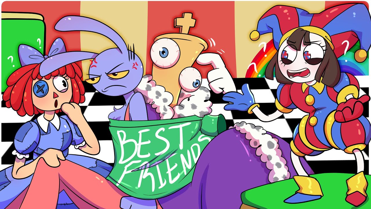 Pomni Makes Kinger X Jax Best Friend Shirts | Amazing Digital Circus Comic Dub (TADC) - YouTube