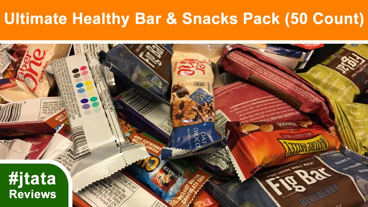 Healthy Bar & Snacks Pack of 50 from Custom Varietea - YouTube