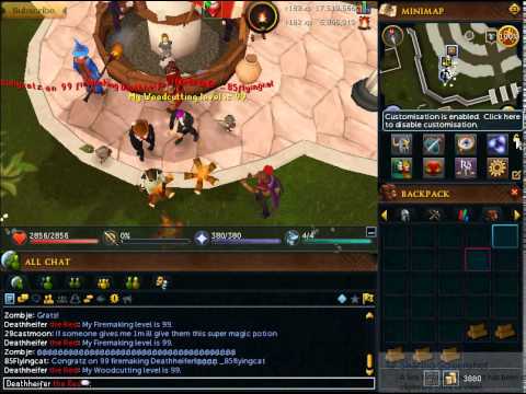 Level 99 Firemaking Runescape!!!!!! - YouTube