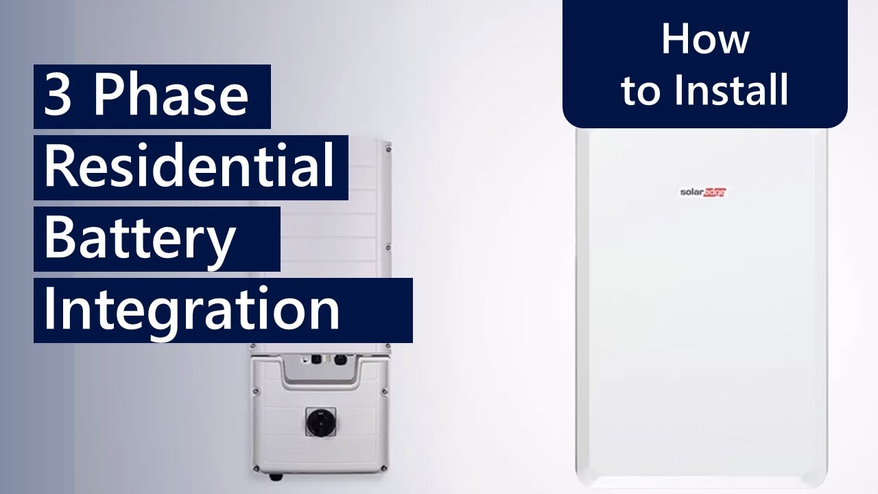 SolarEdge 3 Phase Residential Battery Integration - YouTube