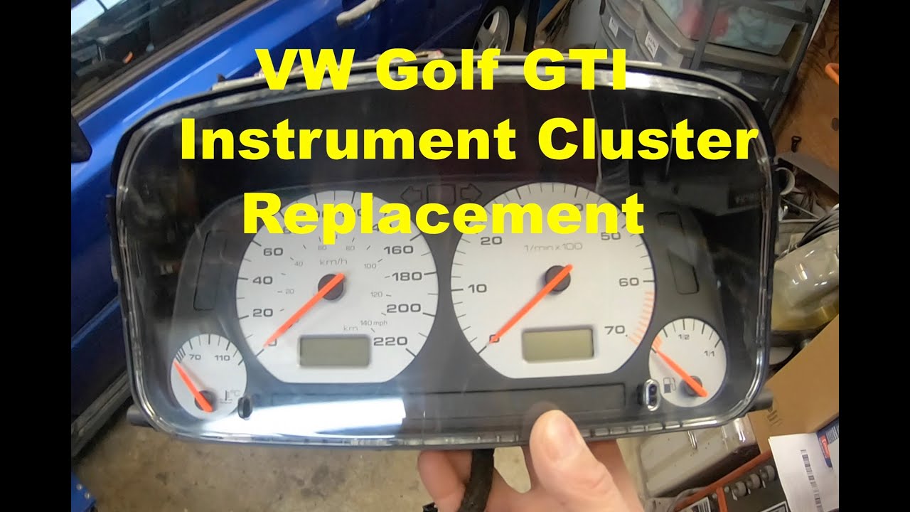 Volkswagen Golf GTI Gauge Cluster Replacement - YouTube