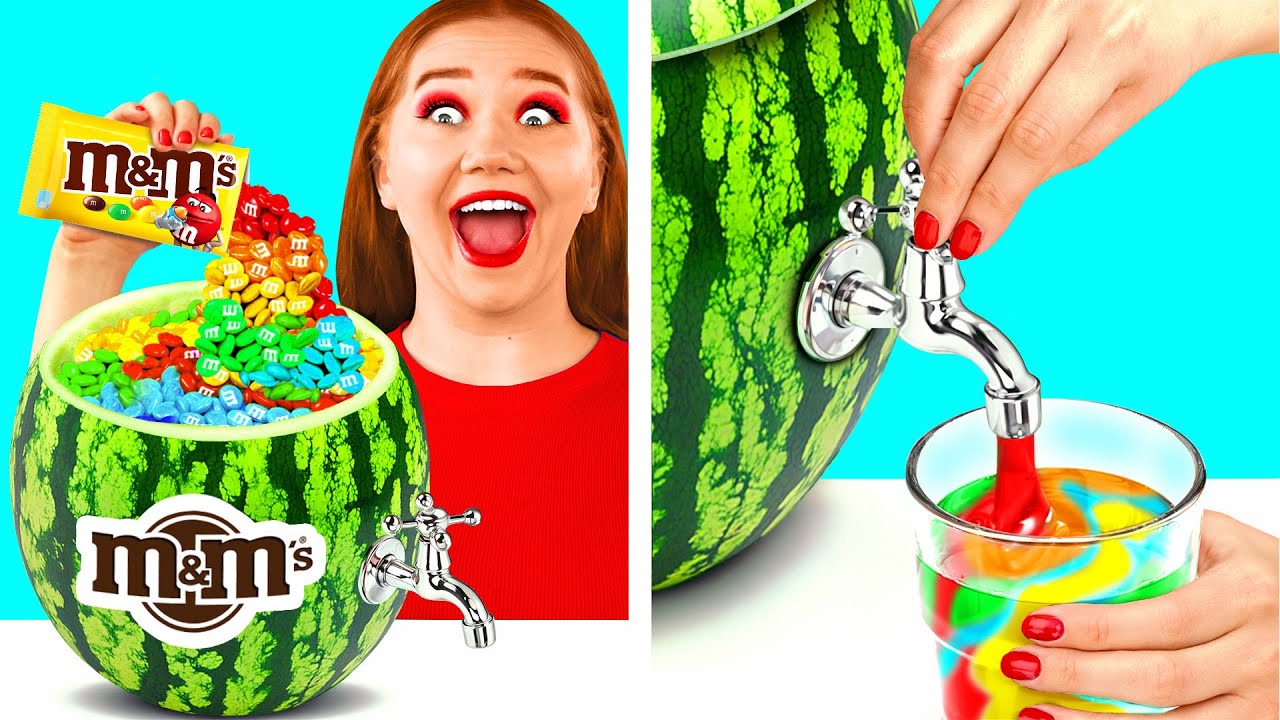 Unbelievably Easy Watermelon Hacks Challenge | Funny Kitchen Hacks by FUN FOOD - YouTube
