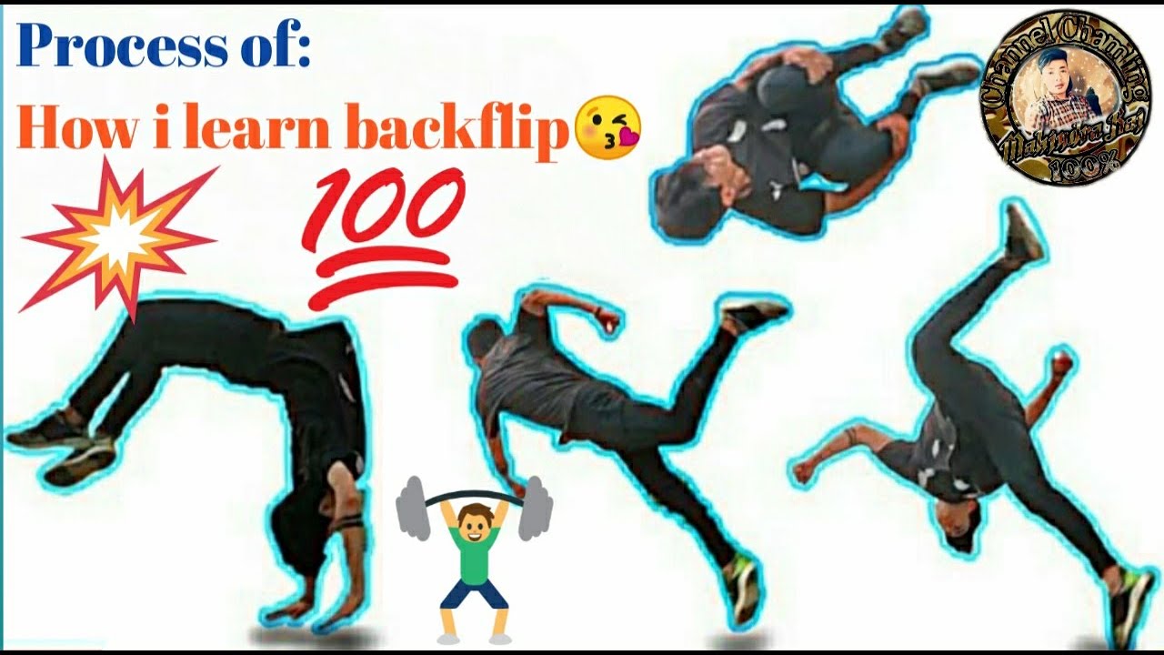 Backflip.... How i learn backflip in one month/(7 full process) /From ...