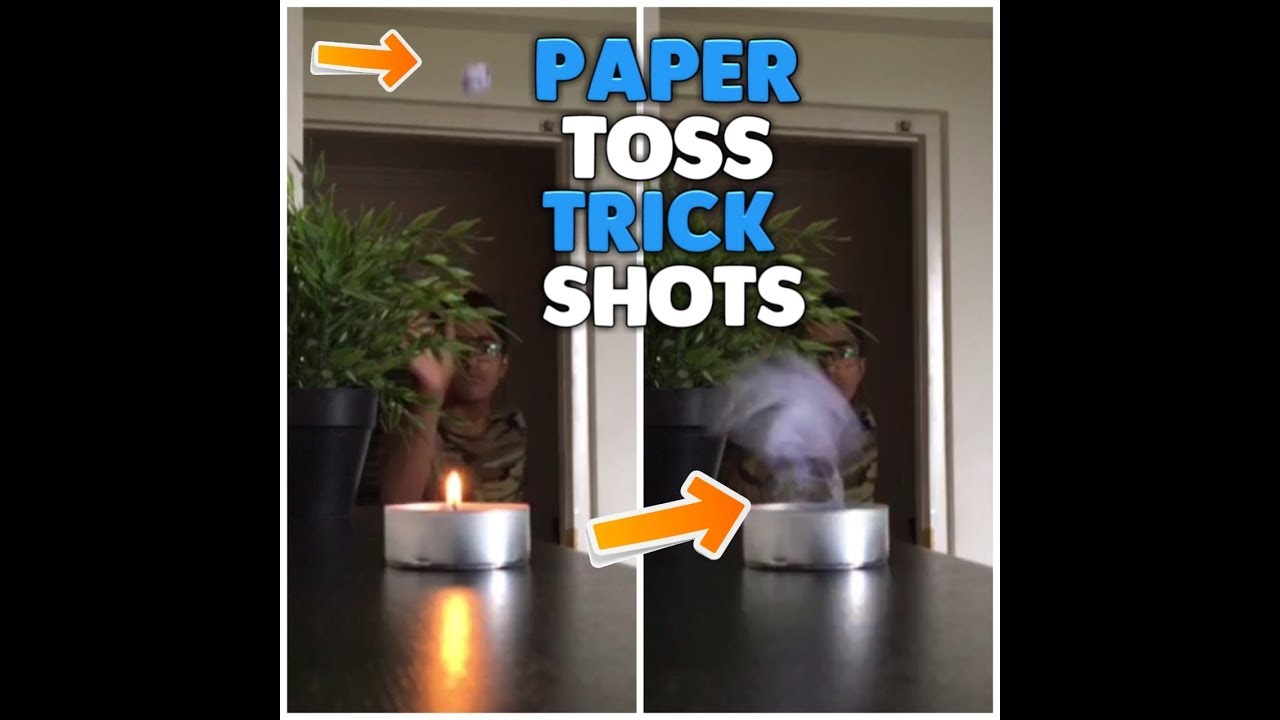 Paper Toss Trick Shots | Team Accurate - YouTube