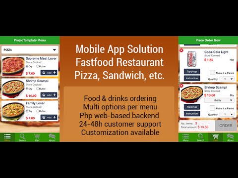 Restaurant Fastfood Android App Source Code 2015/05/25 - YouTube