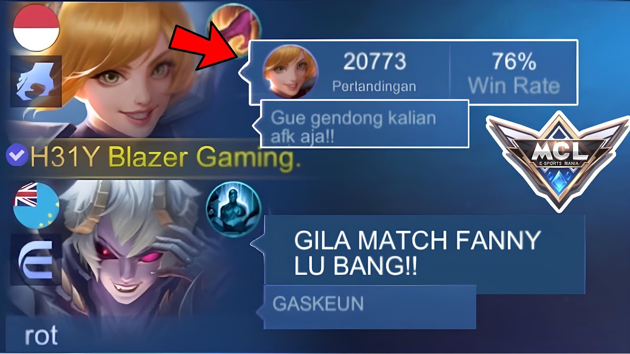 FANNY 20.000 RIBU MATCH SOMBONG DIDEPAN PUBLIC!! DAN INI LAH YANG TERJADI… - Mobile Legends ...