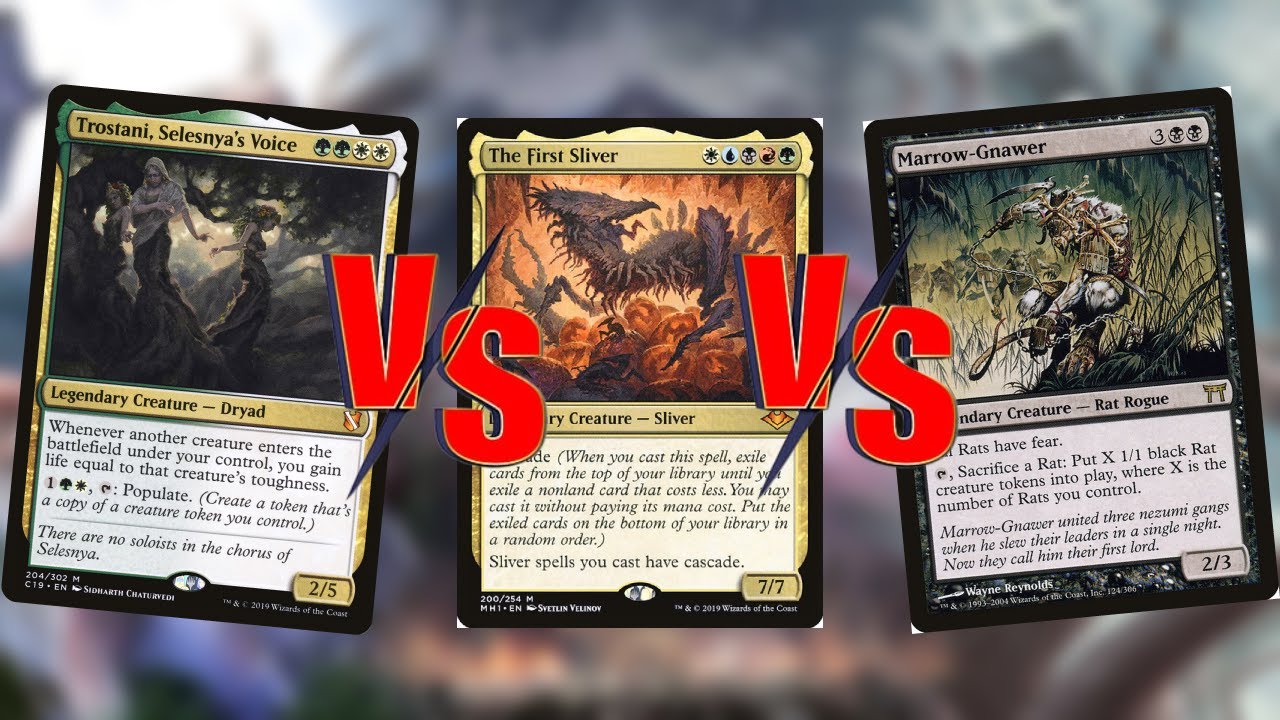 The First Sliver VS Trostani VS Marrow Gnawer EDH/CMDR Gameplay - YouTube